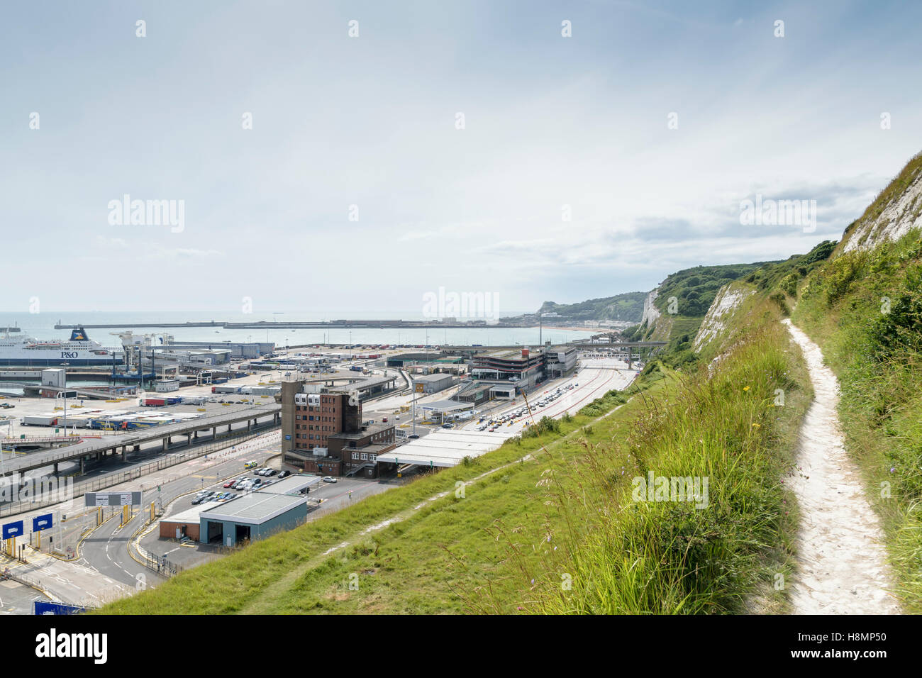 Dover Port on the South East Coast in Kent Stock Photo - Alamy