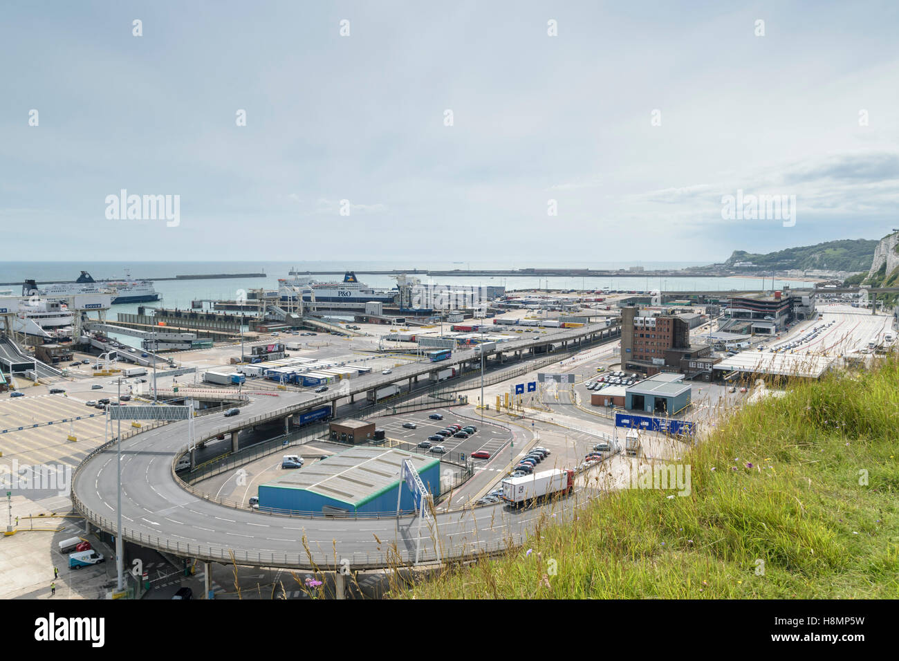 Dover Port on the South East Coast in Kent Stock Photo - Alamy