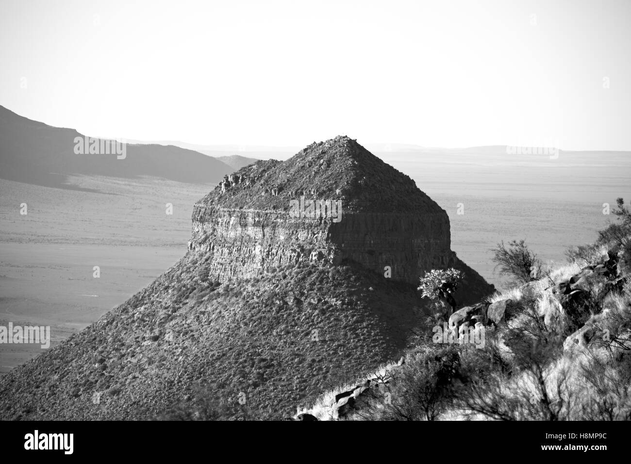 blur in south africa valley of desolation dirty road rock tree and sky ...