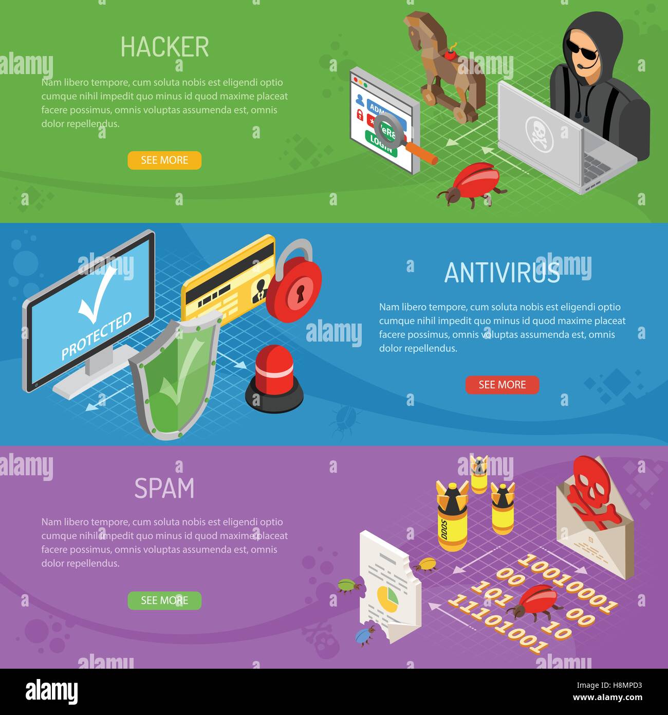 Program horizontal Stock Vector Images - Alamy