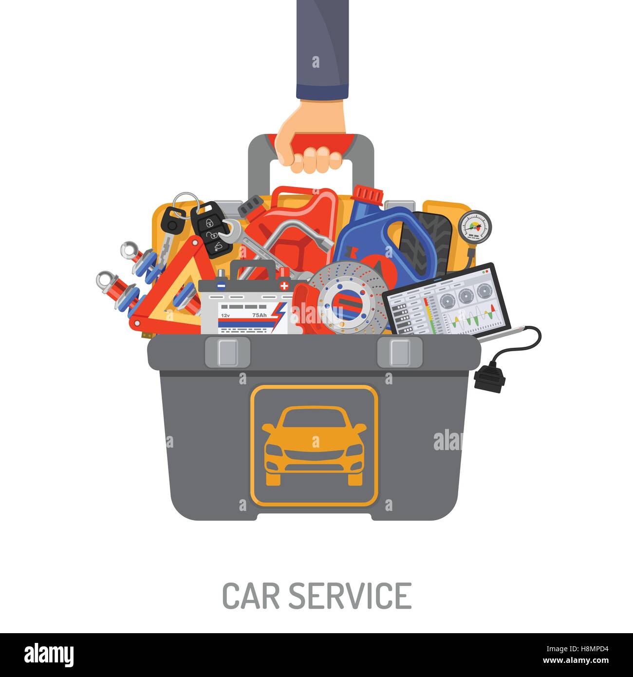 Car tool kit Stock Vector Images - Alamy