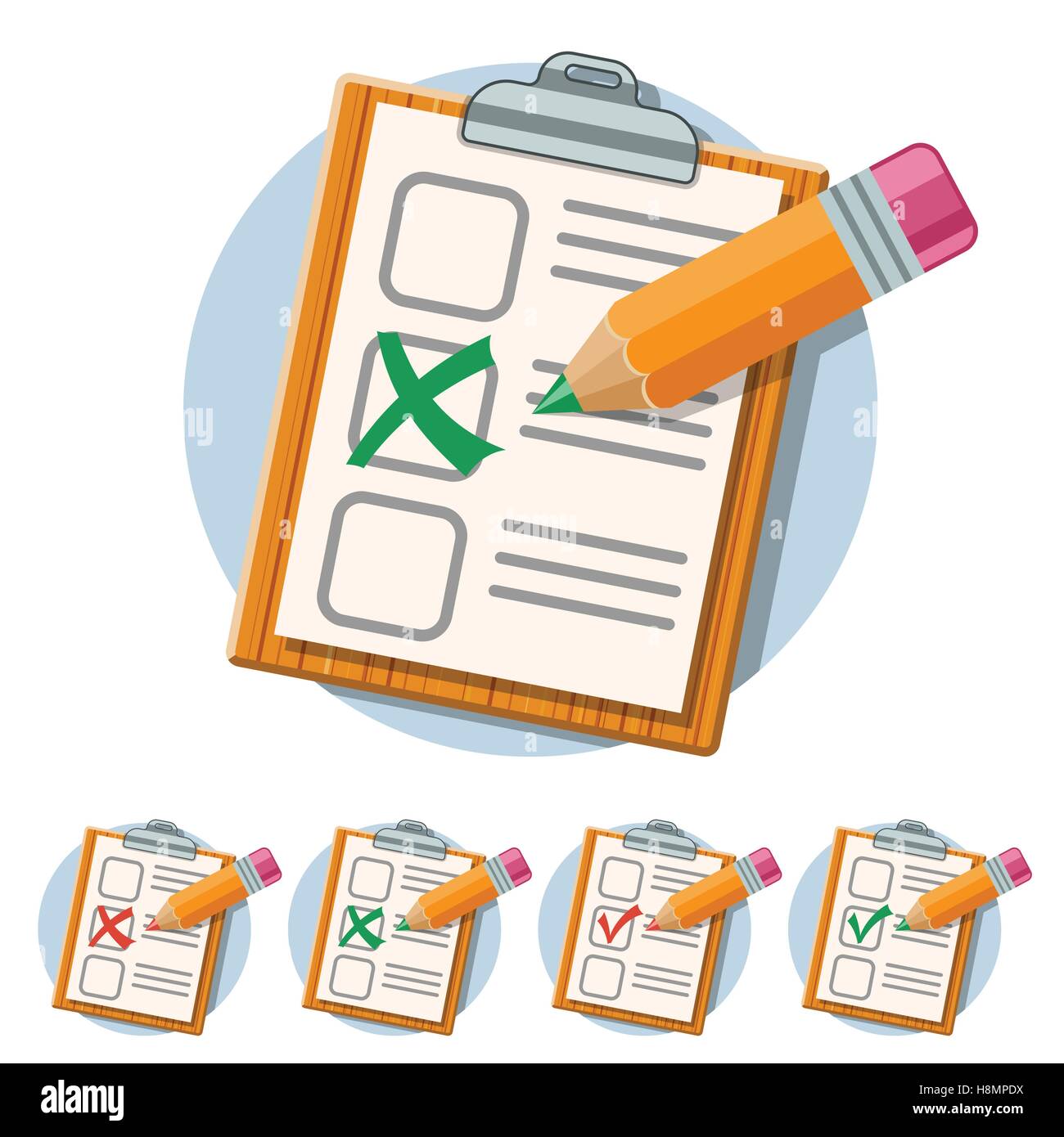 Examination pad Stock Vector Images - Alamy