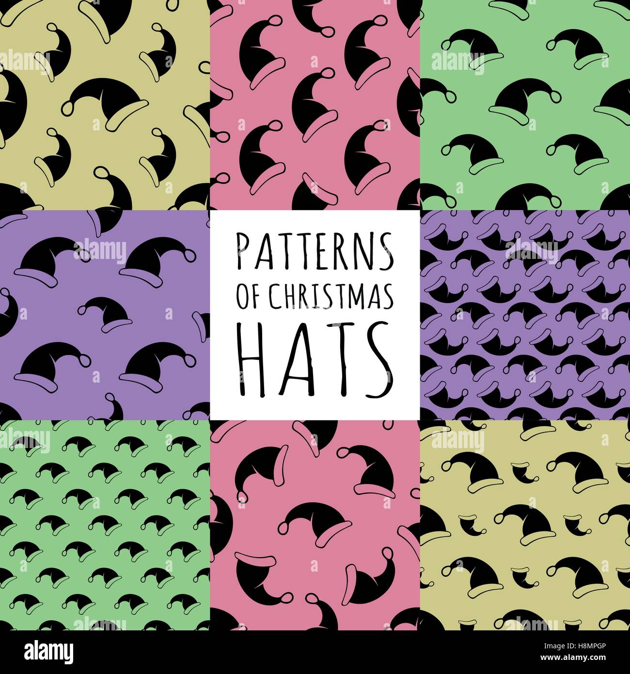 Hats texture Stock Vector Images - Alamy