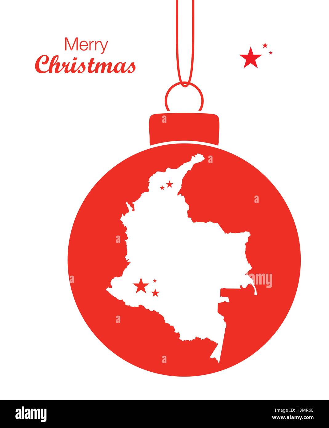 Merry christmas map colombia hi-res stock photography and images - Alamy