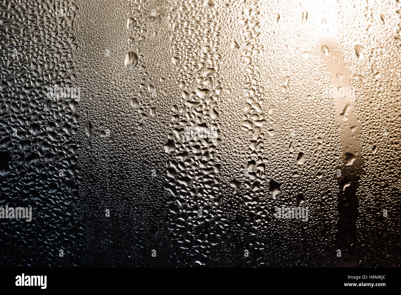 misted glass with the drops water background Stock Photo - Alamy