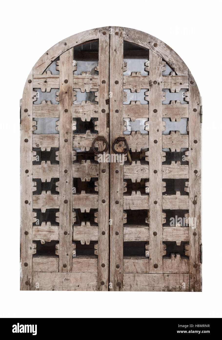 Wooden door in classic Cut Out Stock Images & Pictures - Alamy