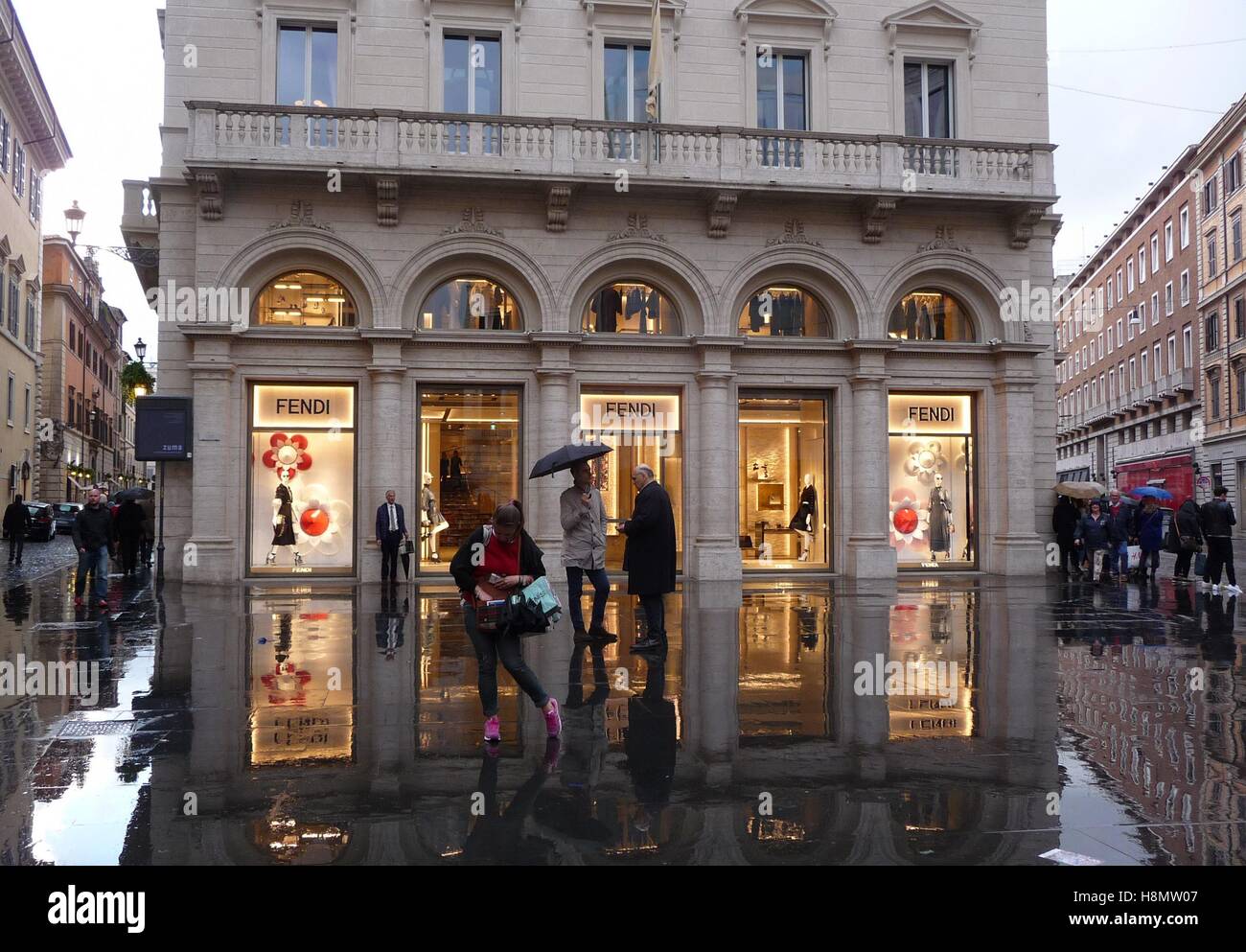 Fendi Palace in Rome, Italy, pictured 23 April 2016. Photo: Beate ...