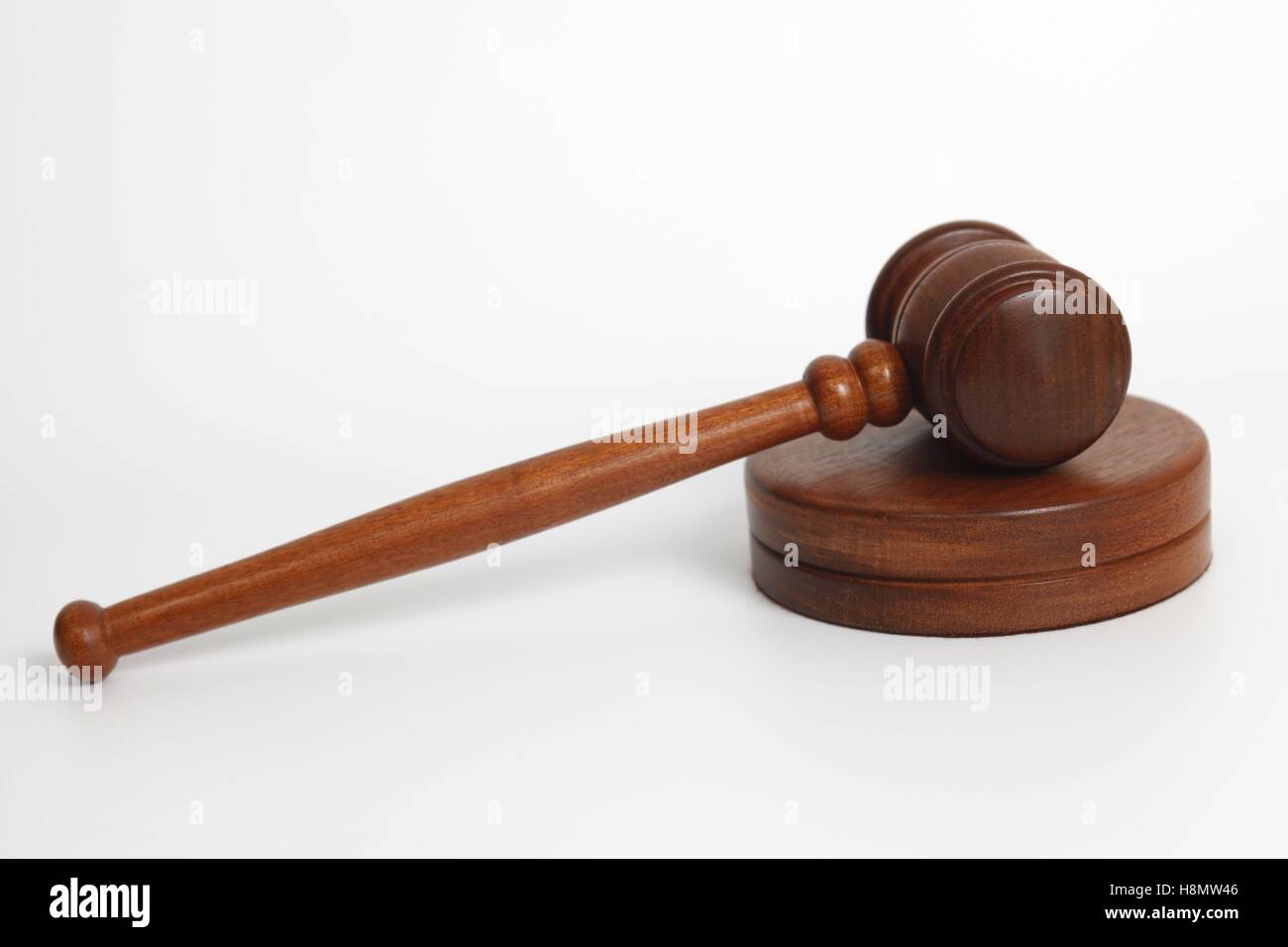 wooden judge gavel / hammer isolated on white background | usage ...