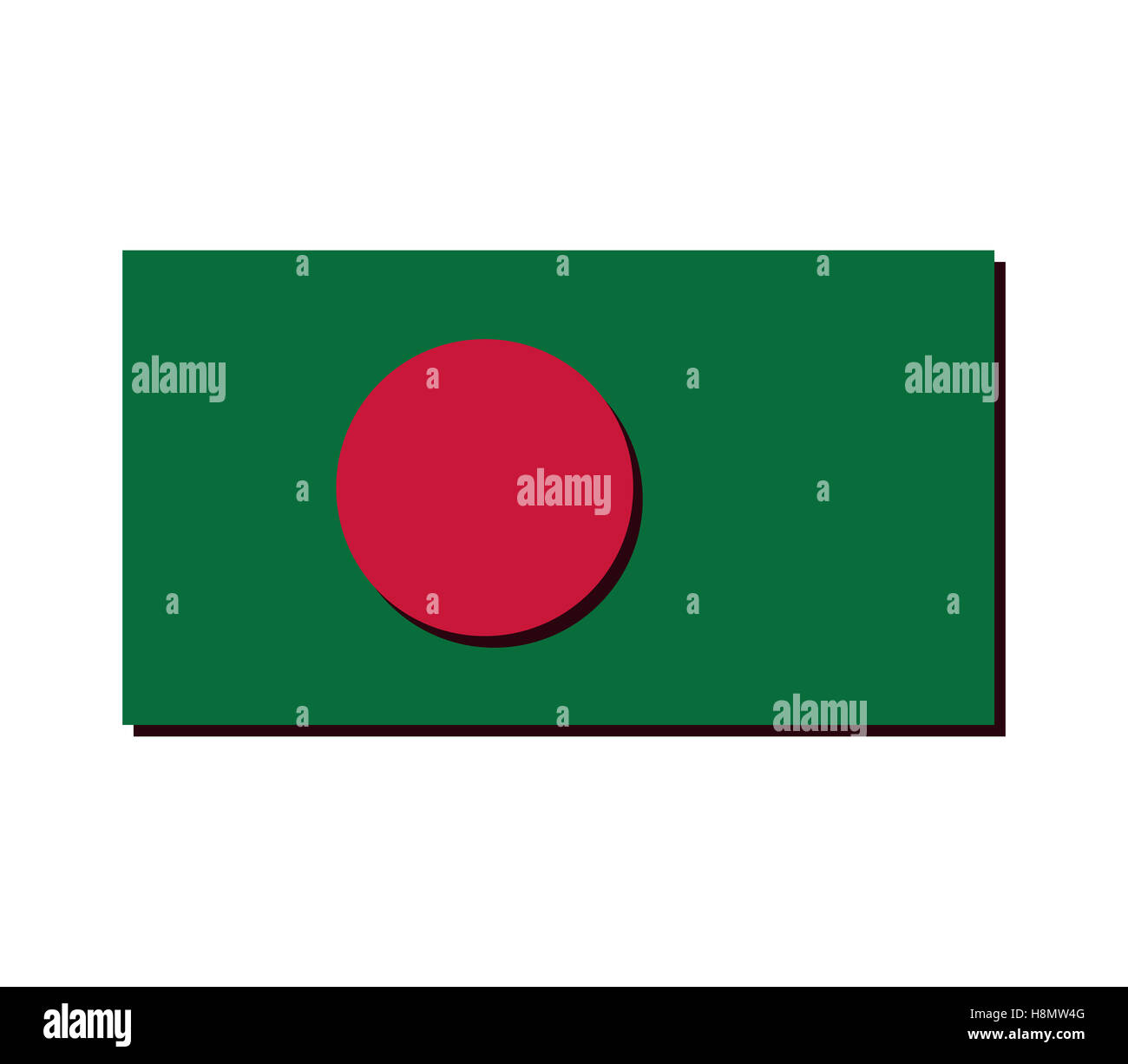 Bangladesh flag official colors Cut Out Stock Images & Pictures - Alamy