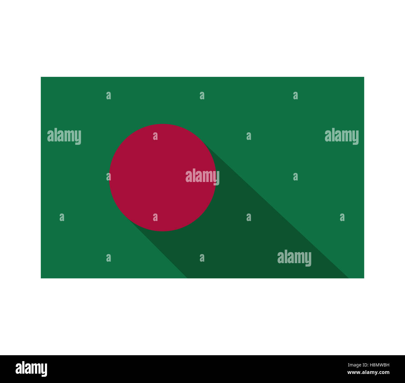Bangladesh flag official colors Cut Out Stock Images & Pictures - Alamy