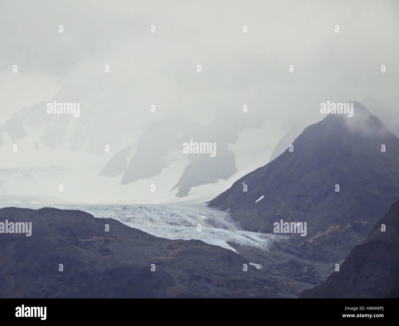 glacier in Lyngen alps, september 216 | usage worldwide Stock Photo - Alamy