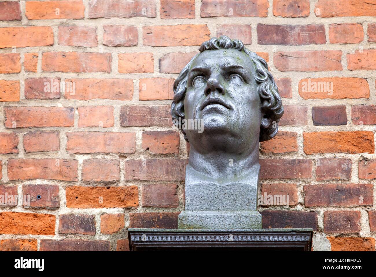 Bust of Martin Luther in bad Liebenwerda (Brandenburg), 05 Nov 2016 ...