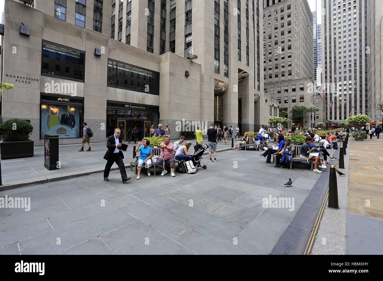 The Rockefeller Center building complex is centrally located in ...