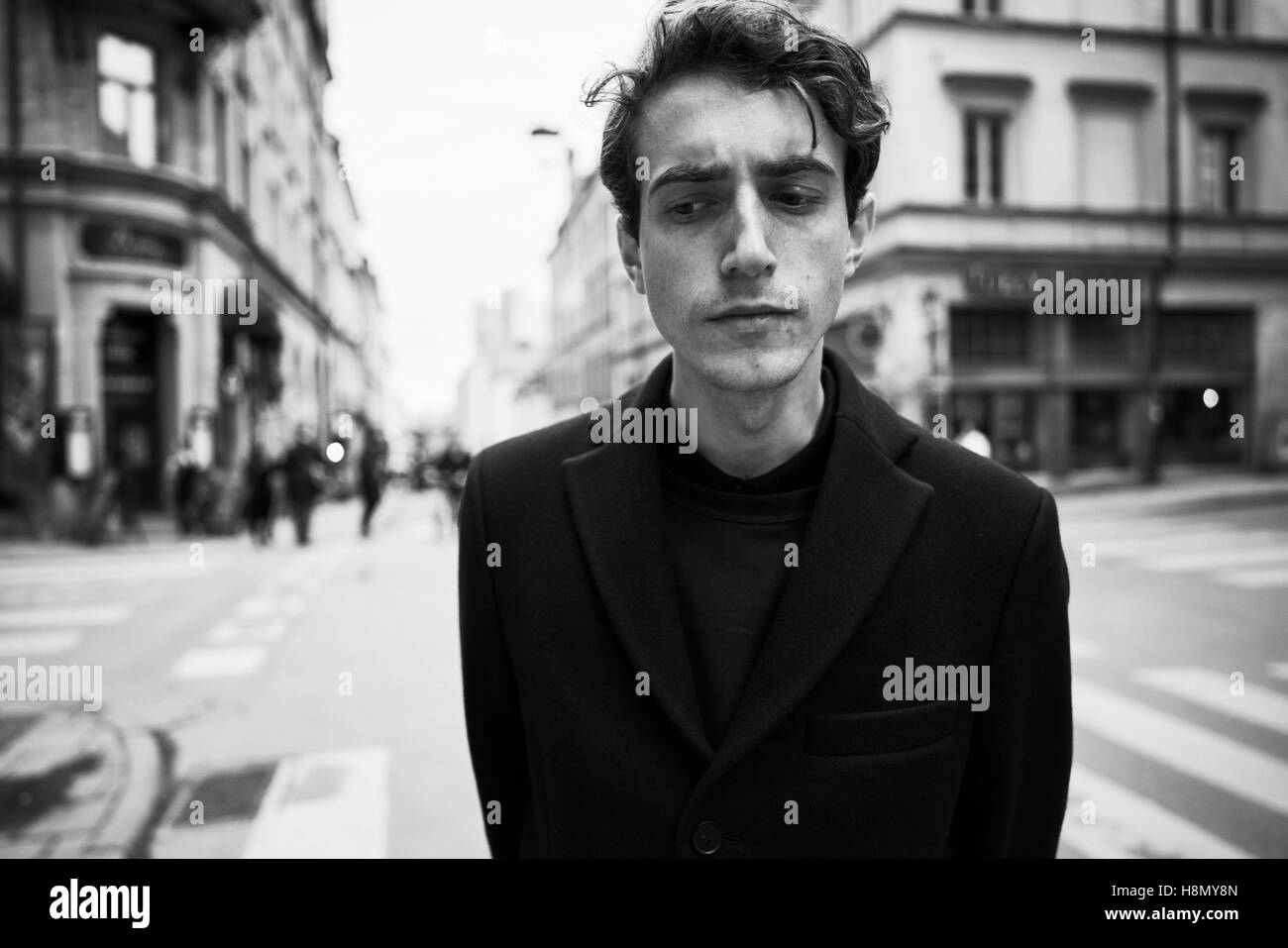 Black jacket hi-res stock photography and images - Alamy