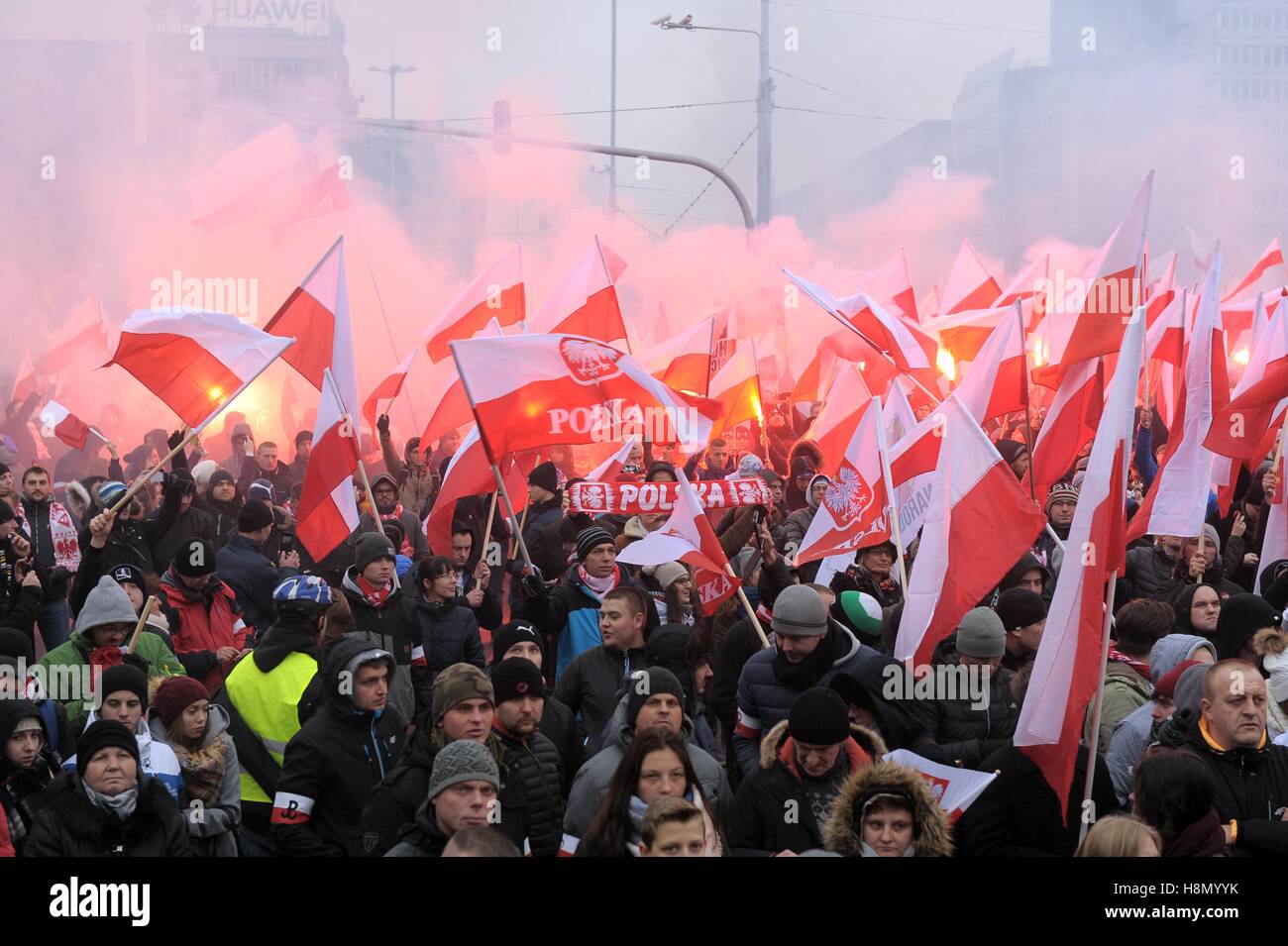 Thousands of activists, nationalists and far right members marched ...