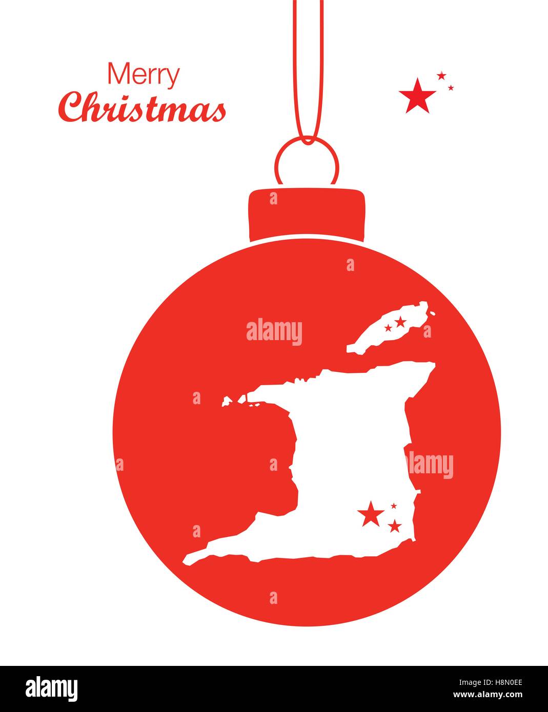 Trinidad tobago map map Stock Vector Images - Alamy