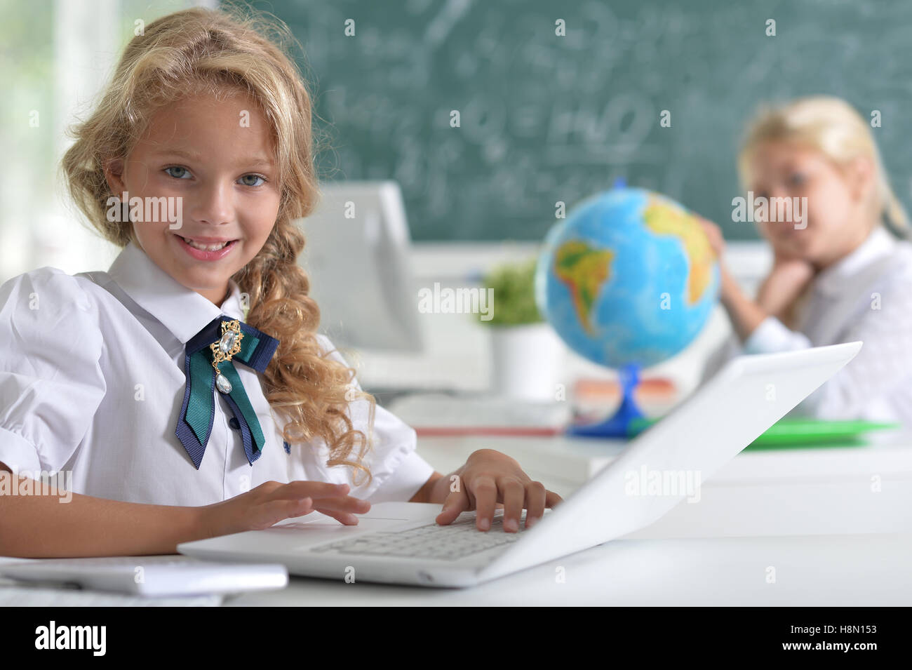beautiful little girls at class Stock Photo - Alamy