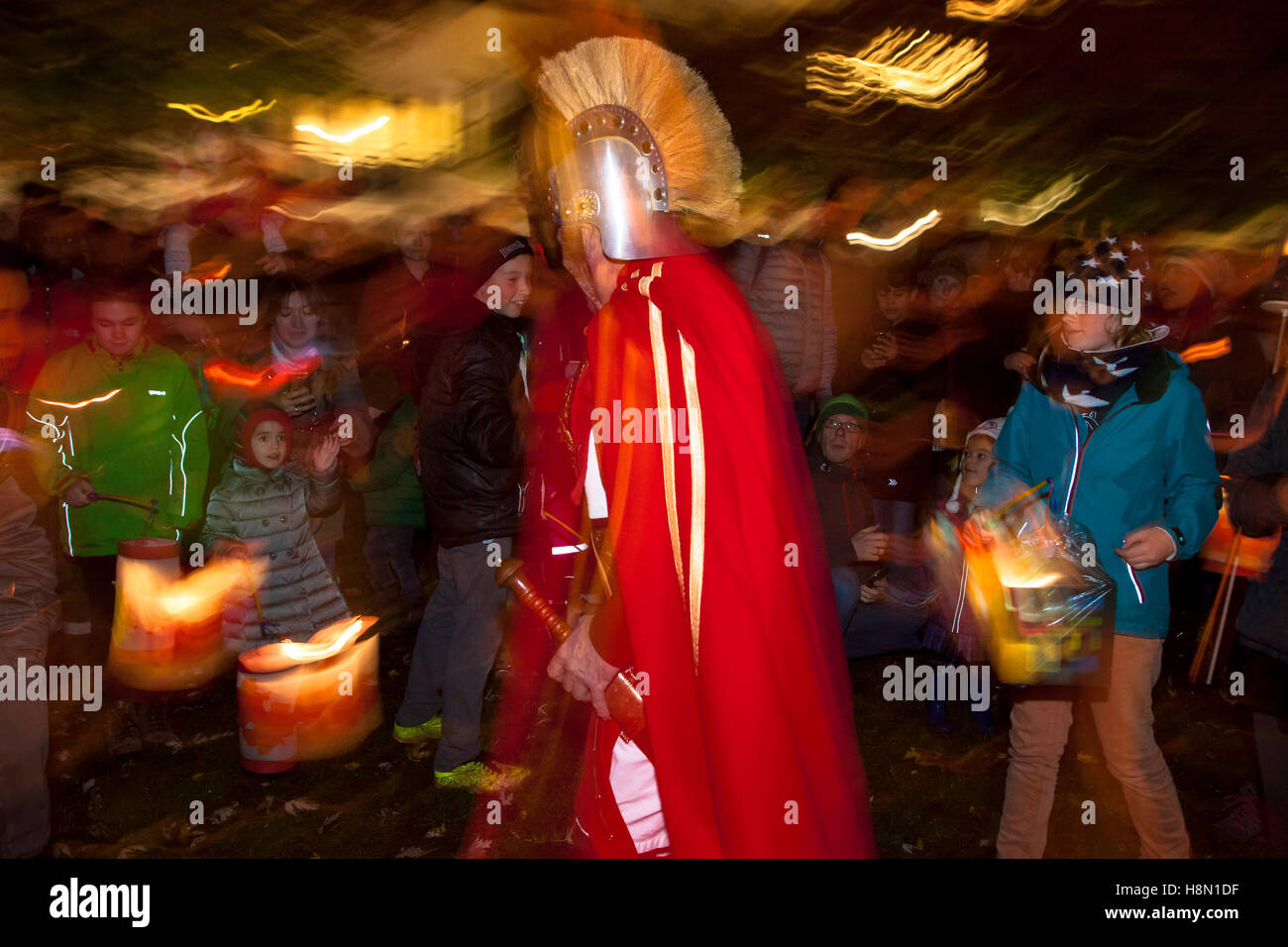 Germany, Cologne, the St. Martin's procession, St. Martin with children ...