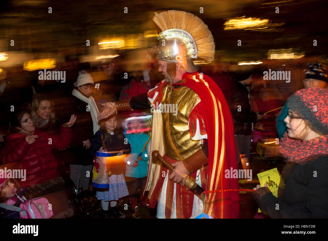 Germany, Cologne, the St. Martin's procession, St. Martin with children ...