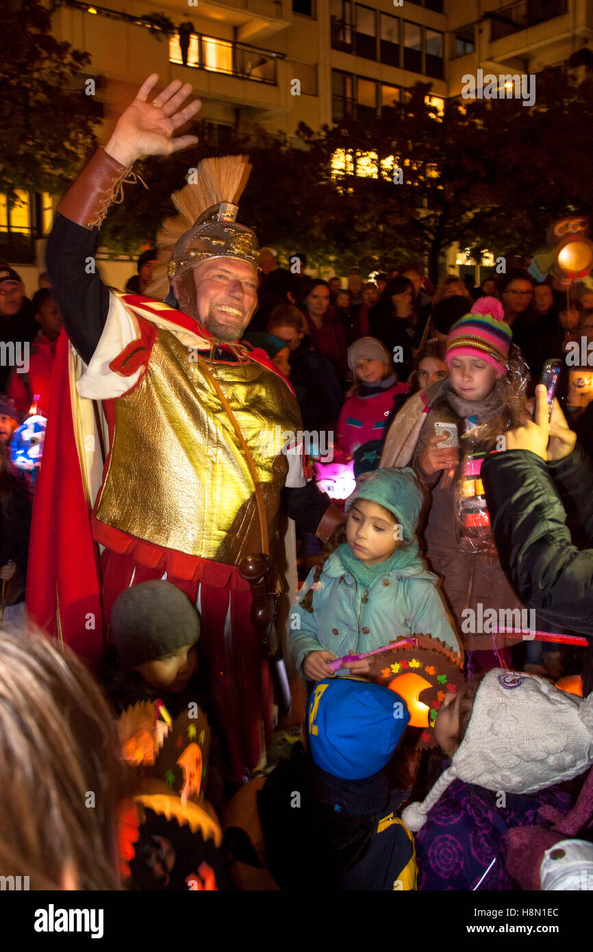 Germany, Cologne, the St. Martin's procession, St. Martin with children ...