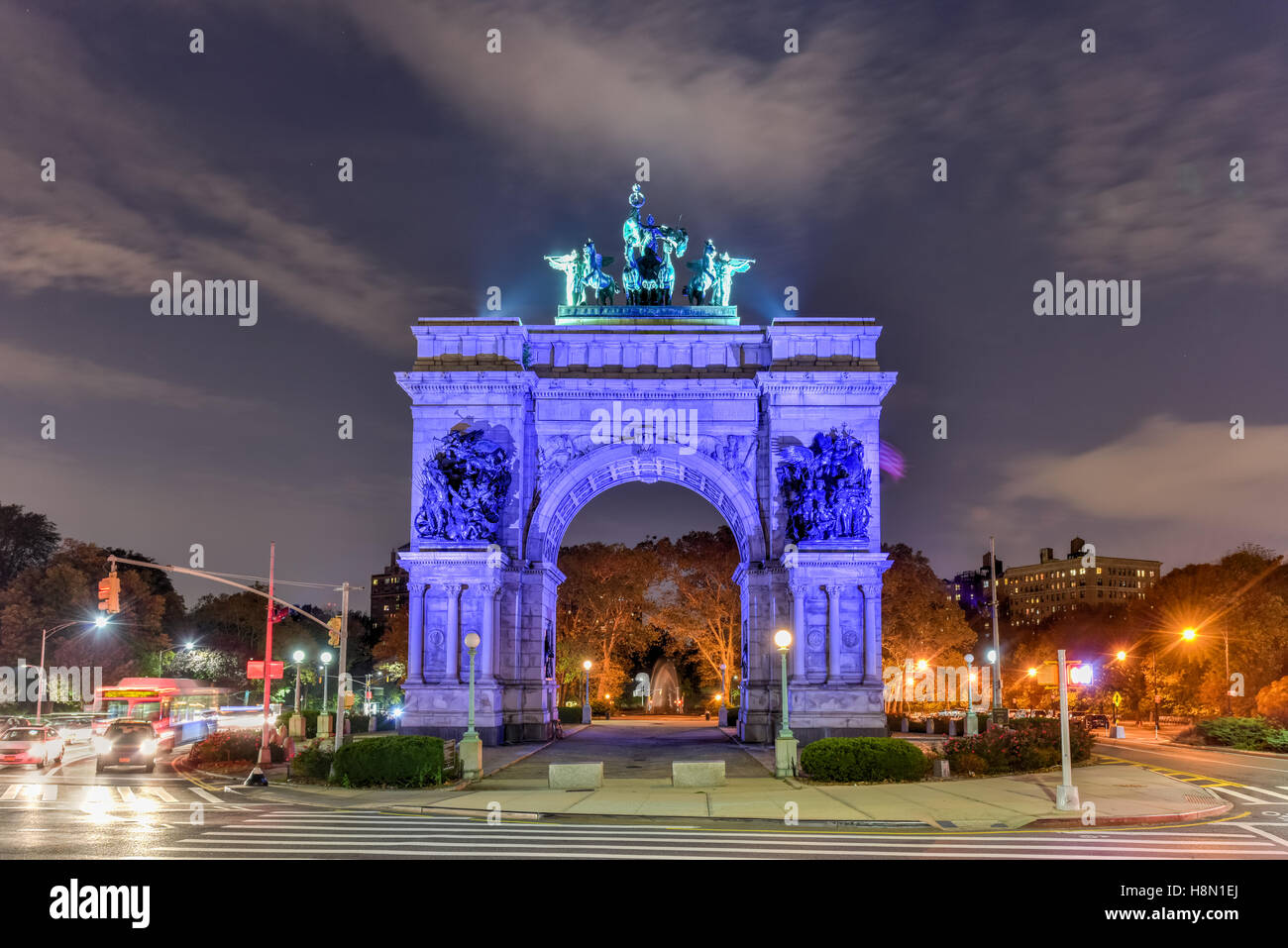 Grand Army Plaza in Brooklyn New York City commemorating the Union ...