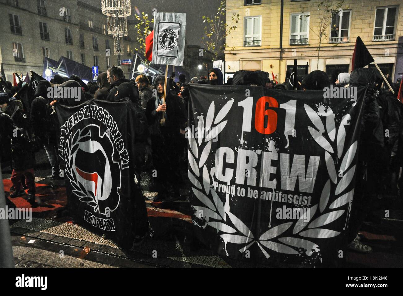 March organized by Polish anti-fascists to mark Poland's Independence ...