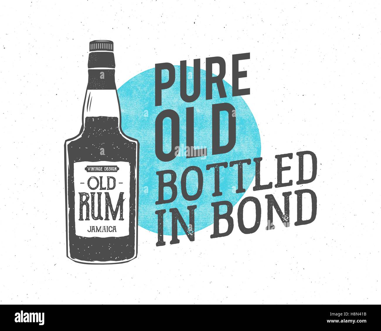 Vintage handcrafted motivation label, emblem. Vector slogan - pure old ...