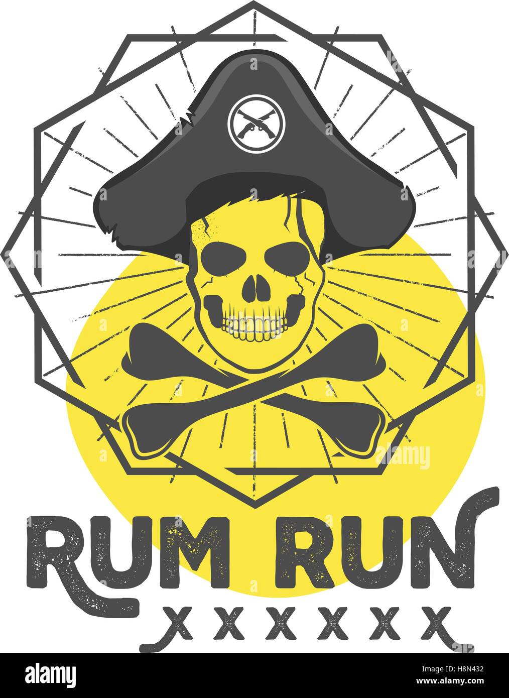 Rum label Stock Vector Images - Alamy