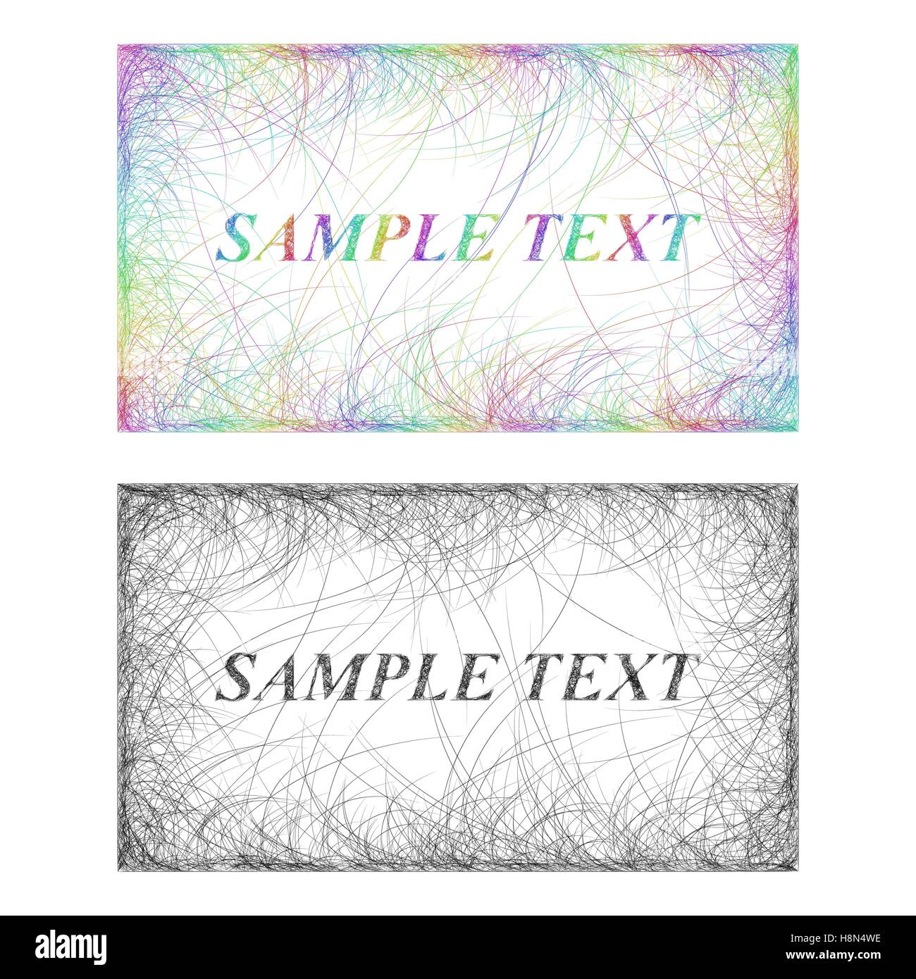 Colorful and monochrome card frame designs Stock Vector Image & Art - Alamy