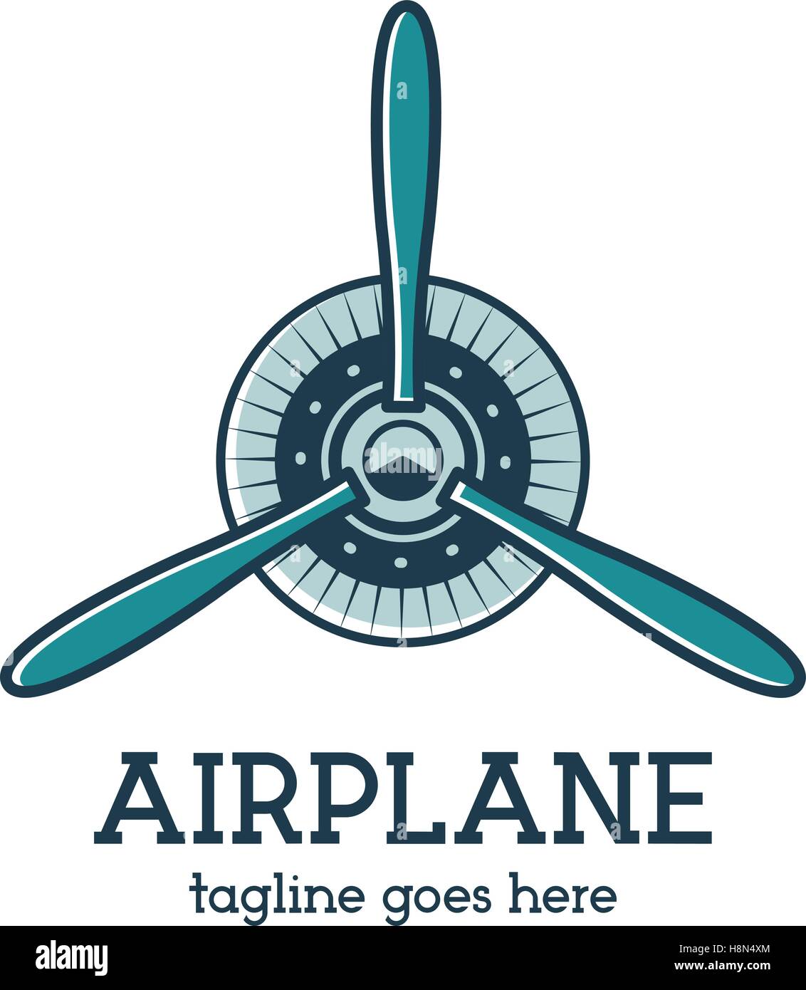 Old radial engine Stock Vector Images - Alamy