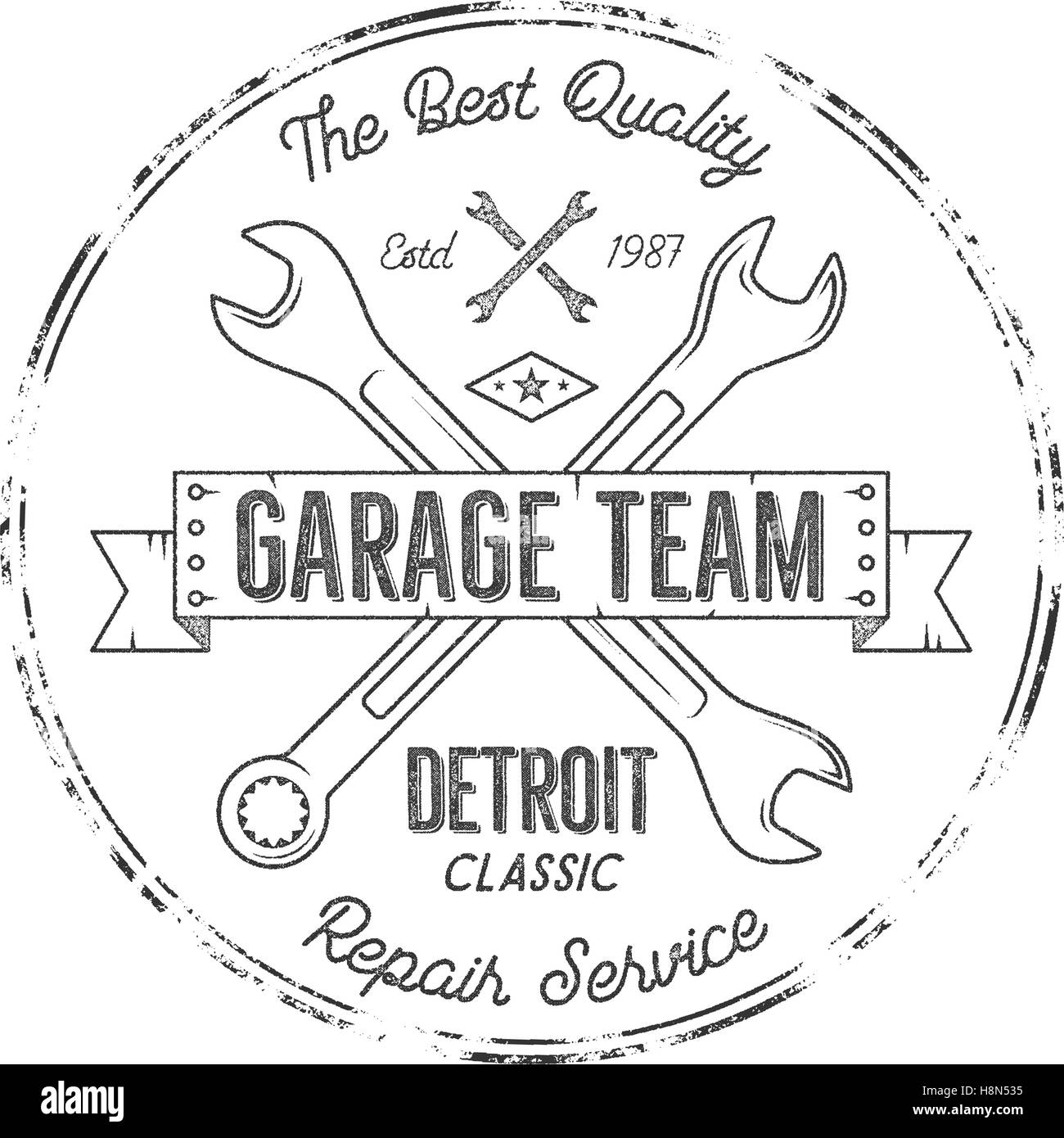 1950s auto repair Black and White Stock Photos & Images - Alamy