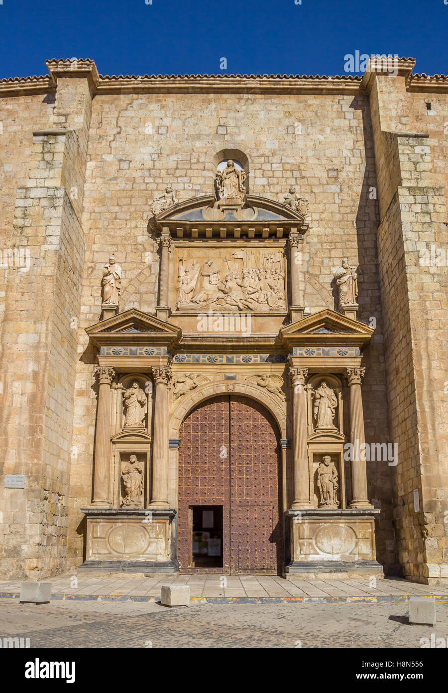 Santa Maria de los Sagrados Corporales church in Daroca, Spain Stock ...