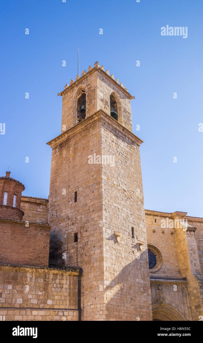 Tower of the Santa Maria de los Sagrados Corporales church in Daroca ...