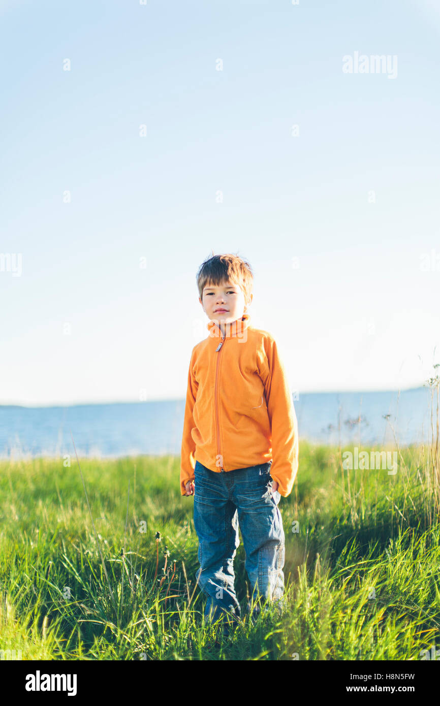 Six Year Old Boy Standing