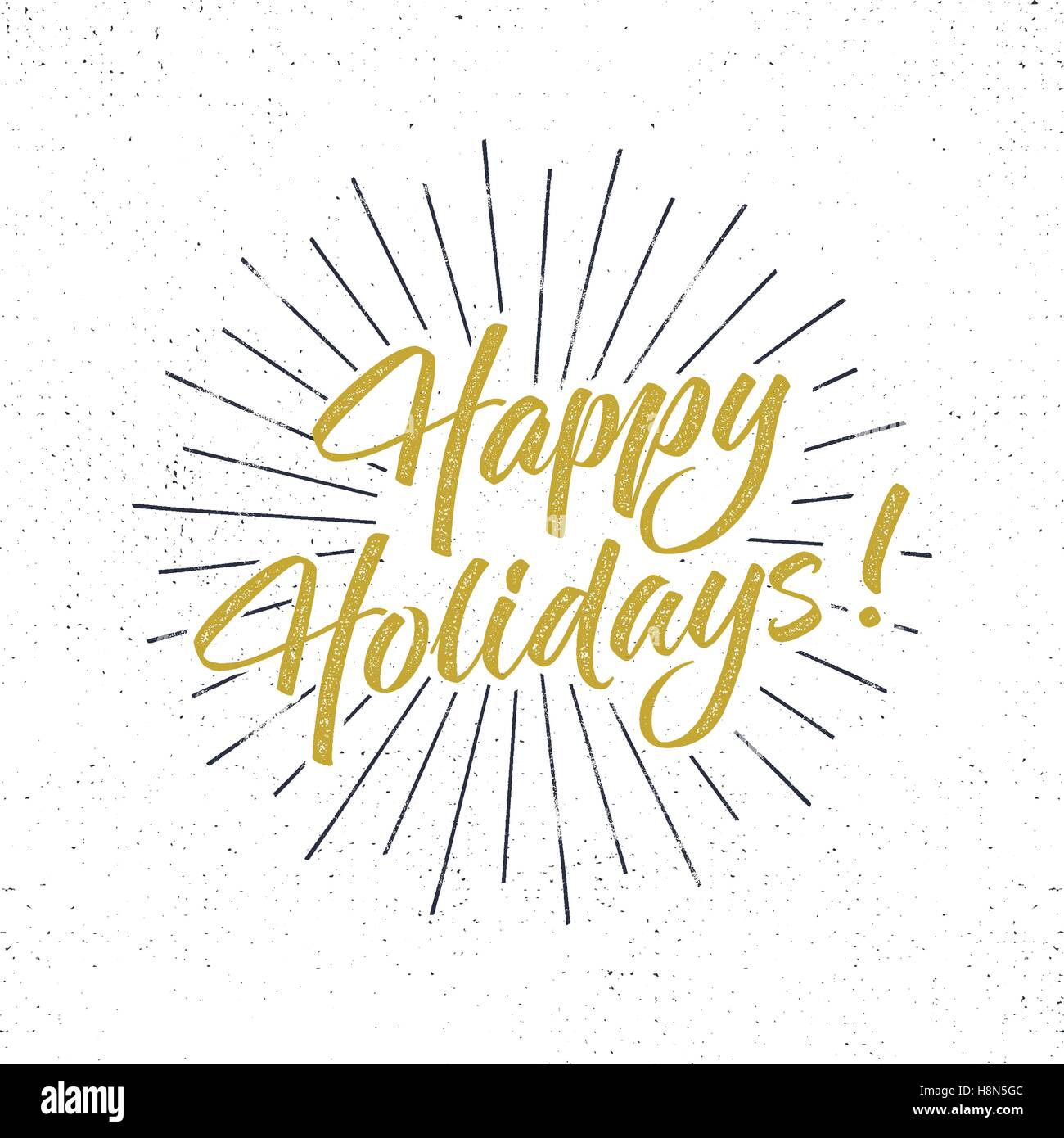 Happy Holidays text and lettering. Holiday typography Vector ...