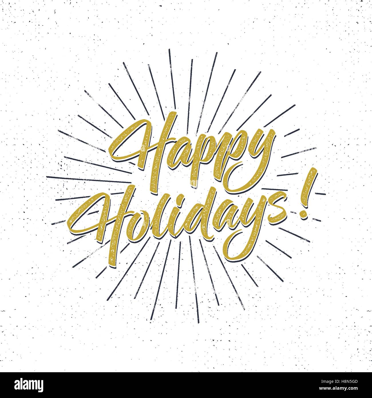 Happy Holidays text and lettering. Holiday typography Vector ...