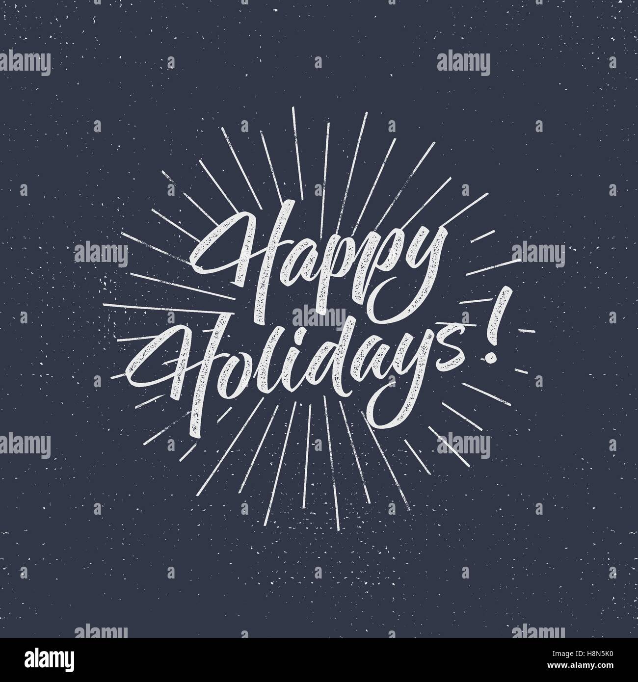 Happy Holidays text and lettering. Holiday typography Vector ...