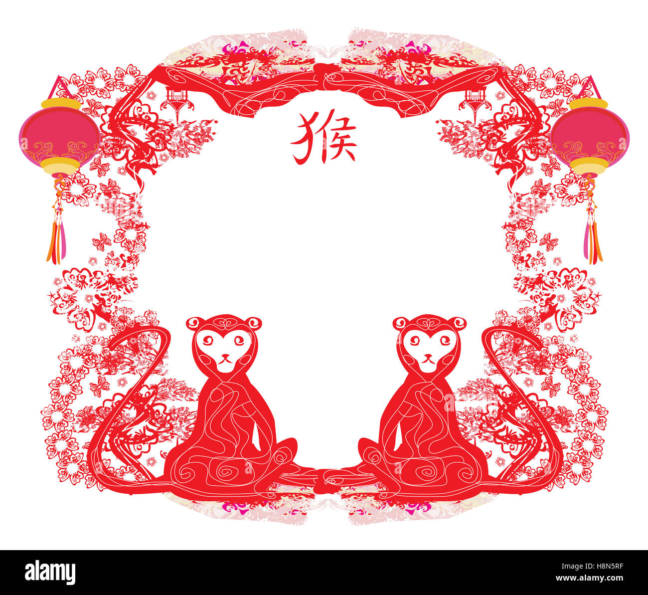 Chinese zodiac signs: monkey Stock Photo - Alamy
