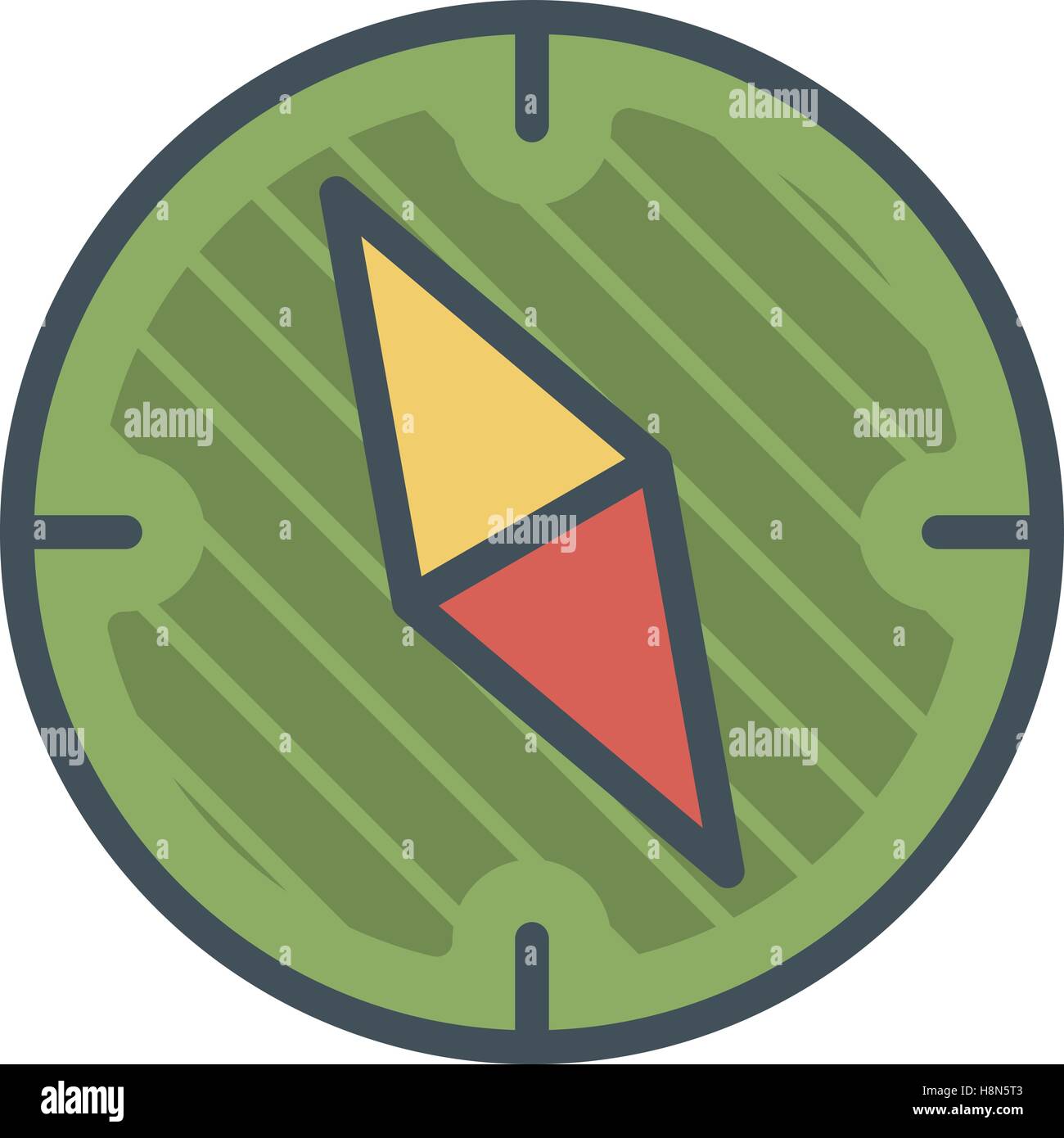Camping vintage compass icon. Vector design. Use on logo templates ...