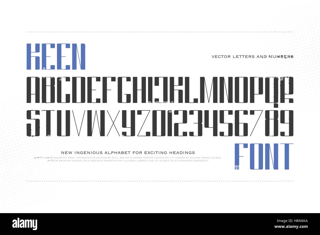 accented style alphabet letters and numbers isolated on white ...