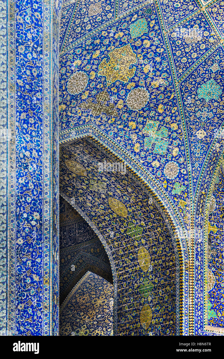 The great Blue Mosque (Imam Mosque ) Isfahan Iran Stock Photo - Alamy