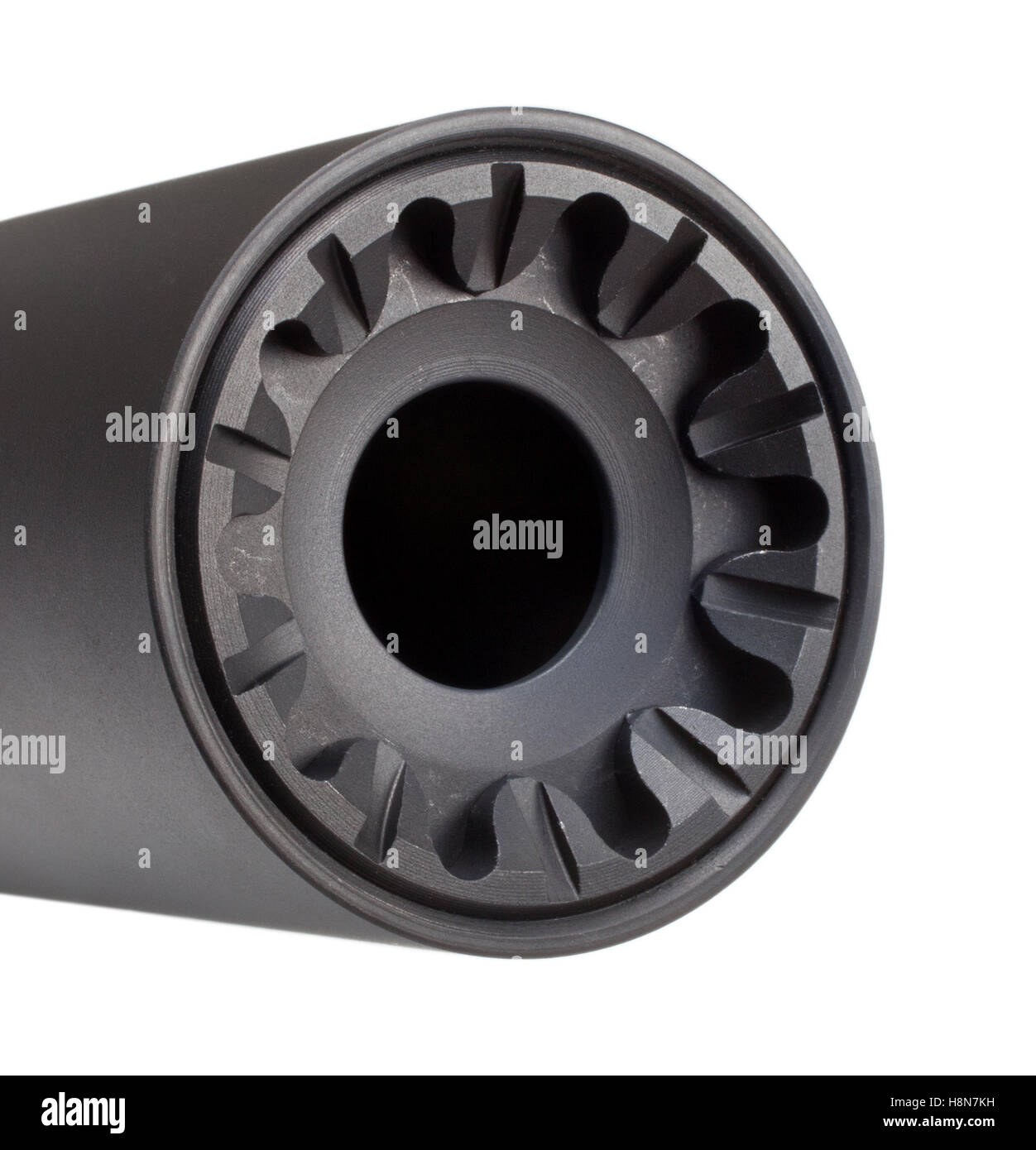 Front side of a suppressor that is isolated on white Stock Photo - Alamy