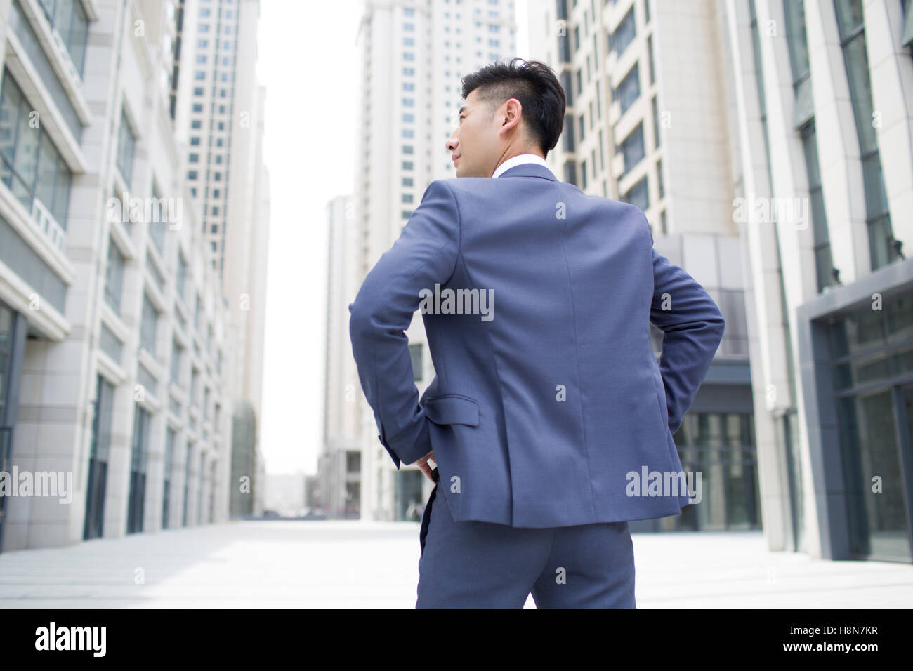 Indian businessman back view hi-res stock photography and images - Alamy