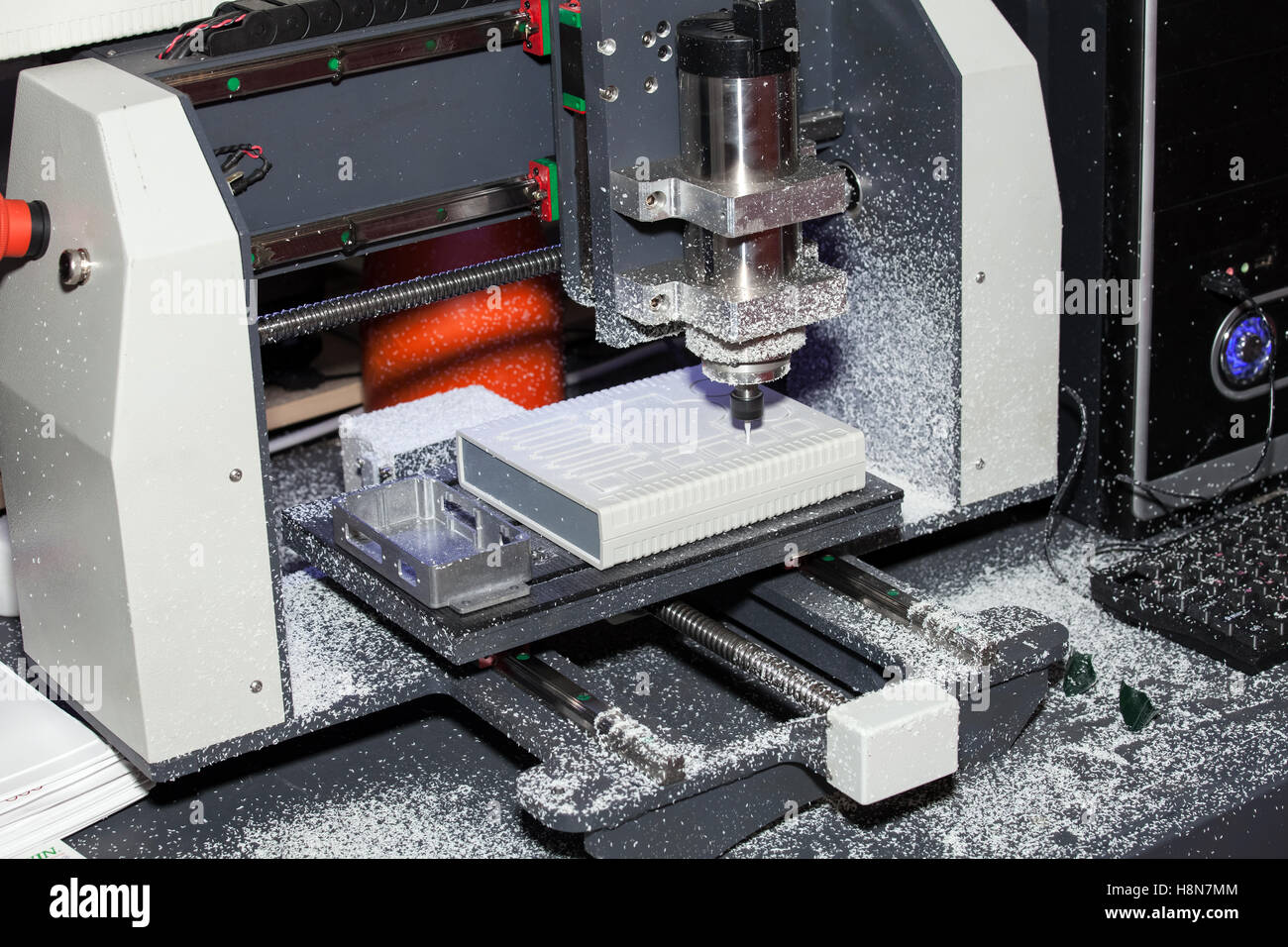 Wood milling machine Stock Photo - Alamy