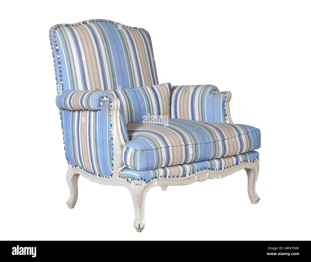 Classic textile chair Stock Photo - Alamy