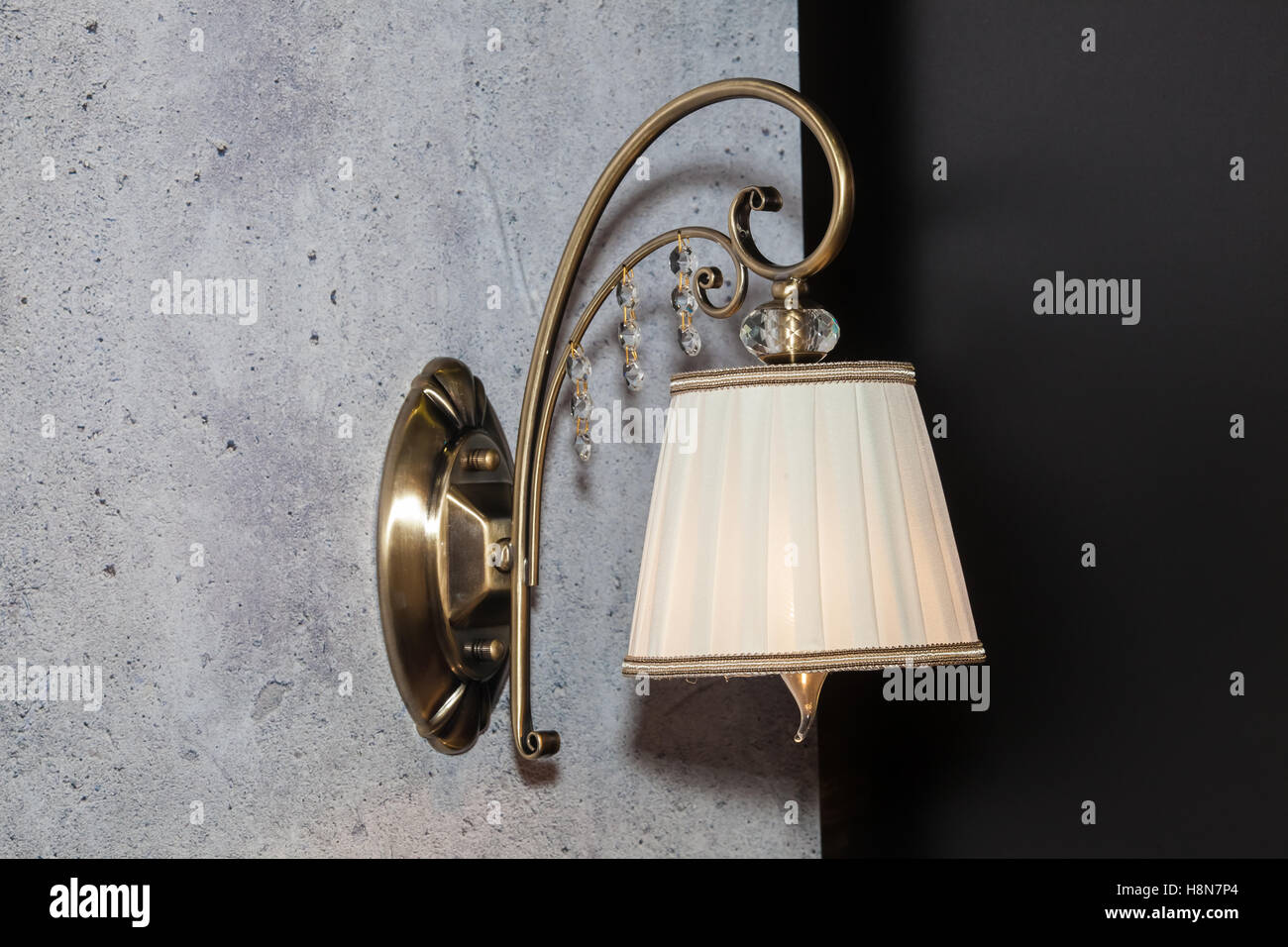 Classic night wall lamp Stock Photo - Alamy