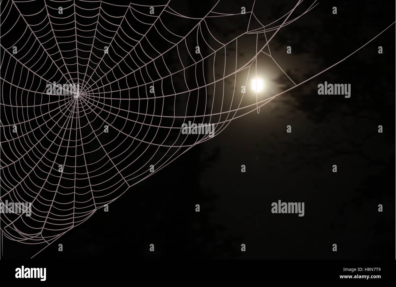 Moon evening sky Stock Vector Images - Alamy