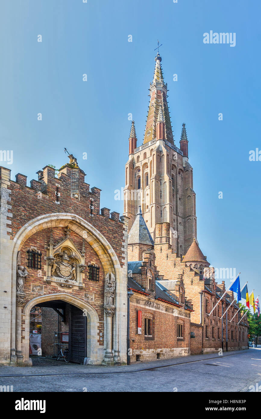 Church of Our Lady Bruges Belgium Stock Photo - Alamy