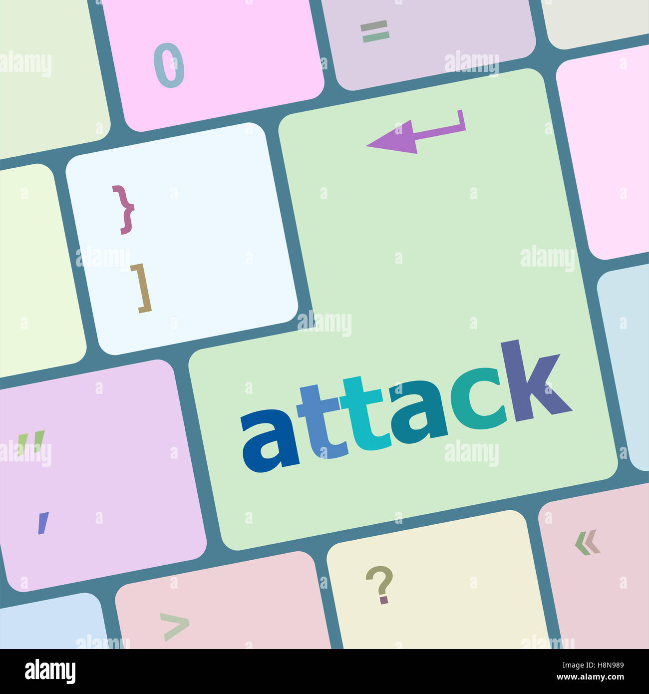 Crack software button on computer hi-res stock photography and images ...