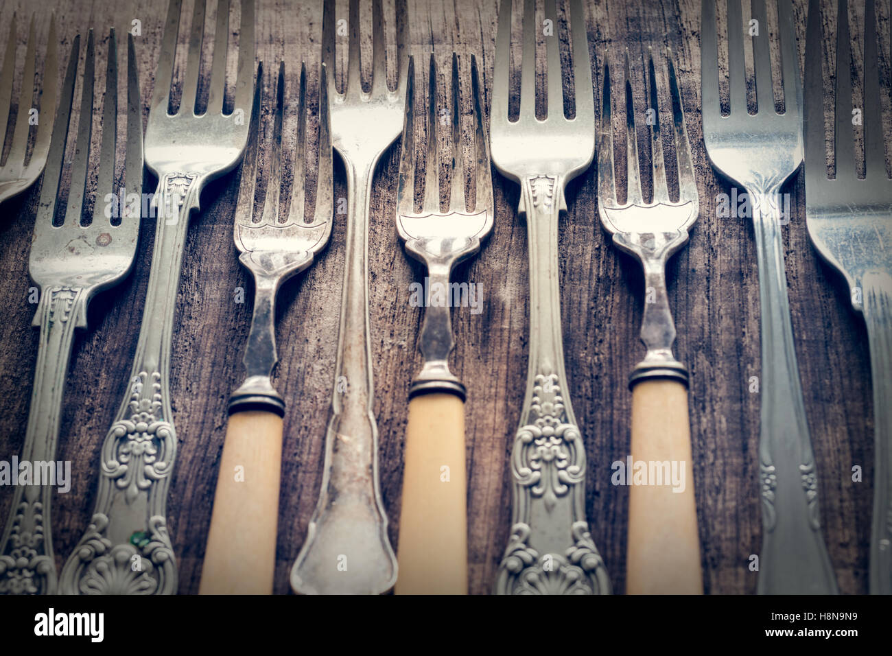 Old forks hi-res stock photography and images - Alamy